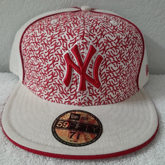 New Era | Accessories | New Era 59fifty New York Yankees White Red Ny ...